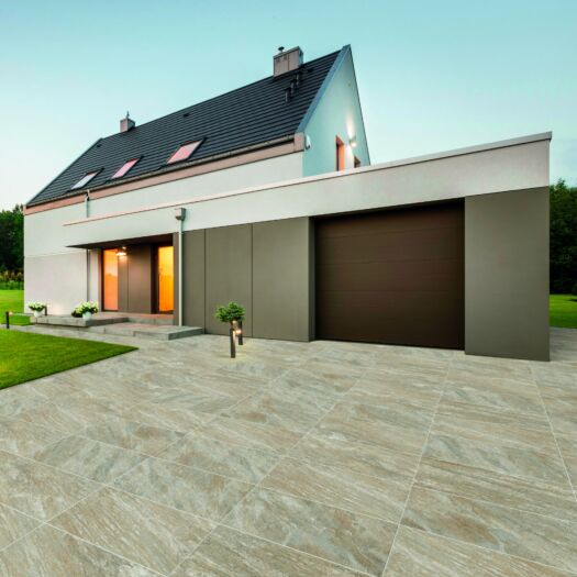 How to use large paving slabs on a driveway