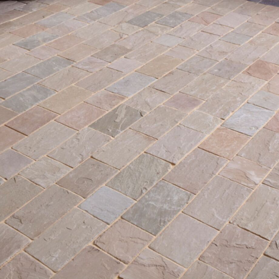 sandstone block paving