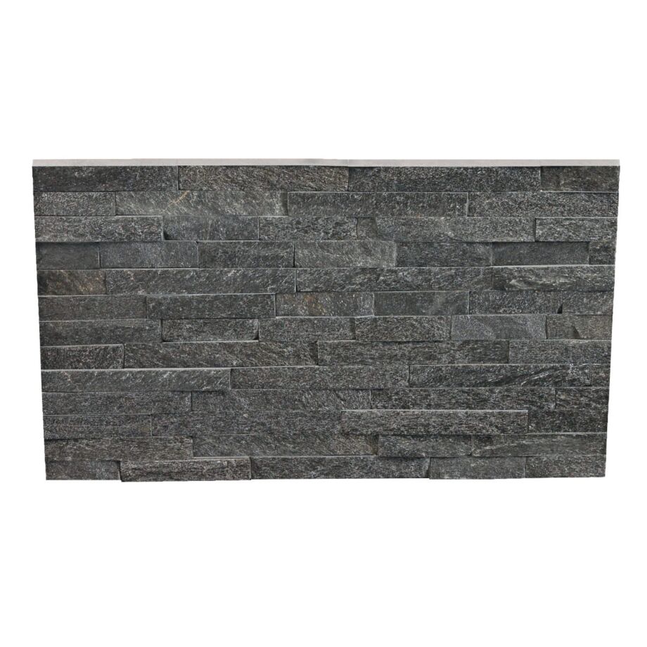 black quartz stone cladding