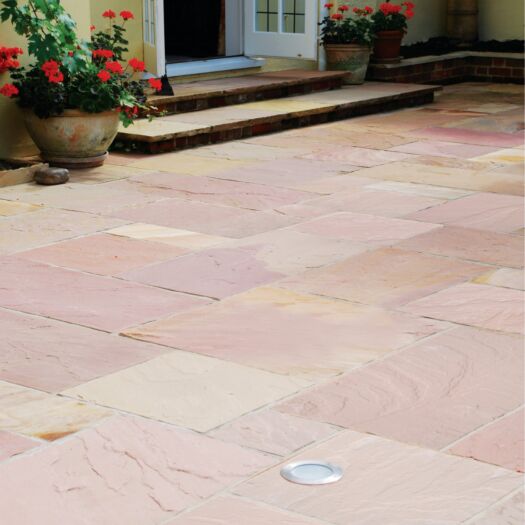 Rose, Brindle Paving Slabs | Terracotta Paving | Paving Superstore