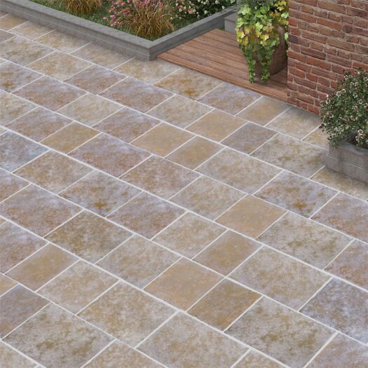 Limestone Paving Slabs | Black & Grey Limestone Paving | Patio