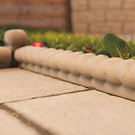 Bowland Stone Concrete 'Half Rope Top' Barley - Edging | Paving Superstore