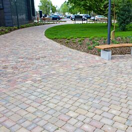 Brett Paving Manmade 'Alpha Flow Permeable' Autumn Gold-BLOCK PAVING