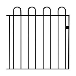 Burbage Court Hoop Top Single - Gate | Paving Superstore