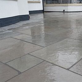 Paving Superstore _ Tumbled & Brushed Limestone 'Select Range' Grey ...