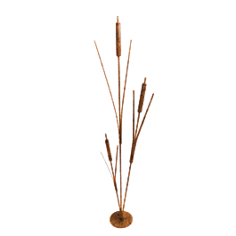 Poppyforge_Bullrush Cluster-Garden Art