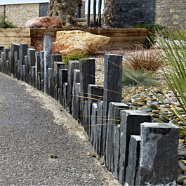 Slatewood Palisade Standing Stone | Paving Superstore
