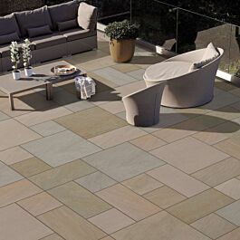 Paving Superstore _ Porcelain 'Primary Range' Raj Green - PAVING SLABS